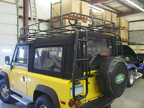 Defender 90 full roof rack by Safety Devices